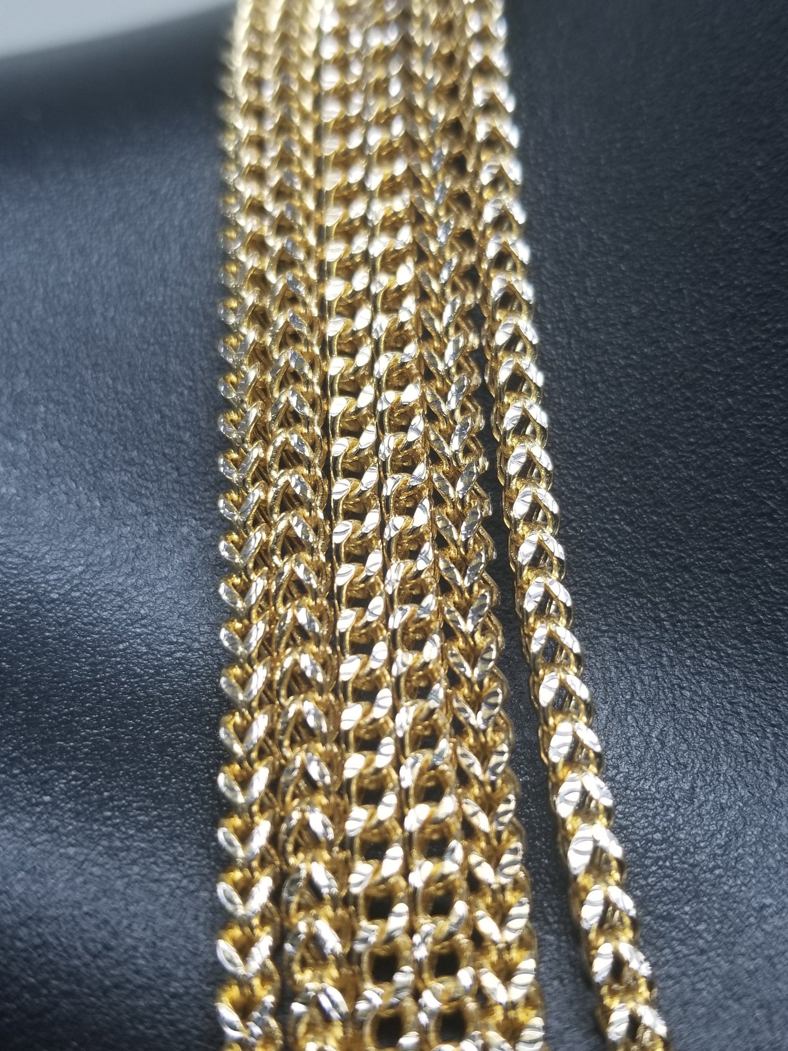 3MM 10k Diamond Cut Franco Chain FC004
