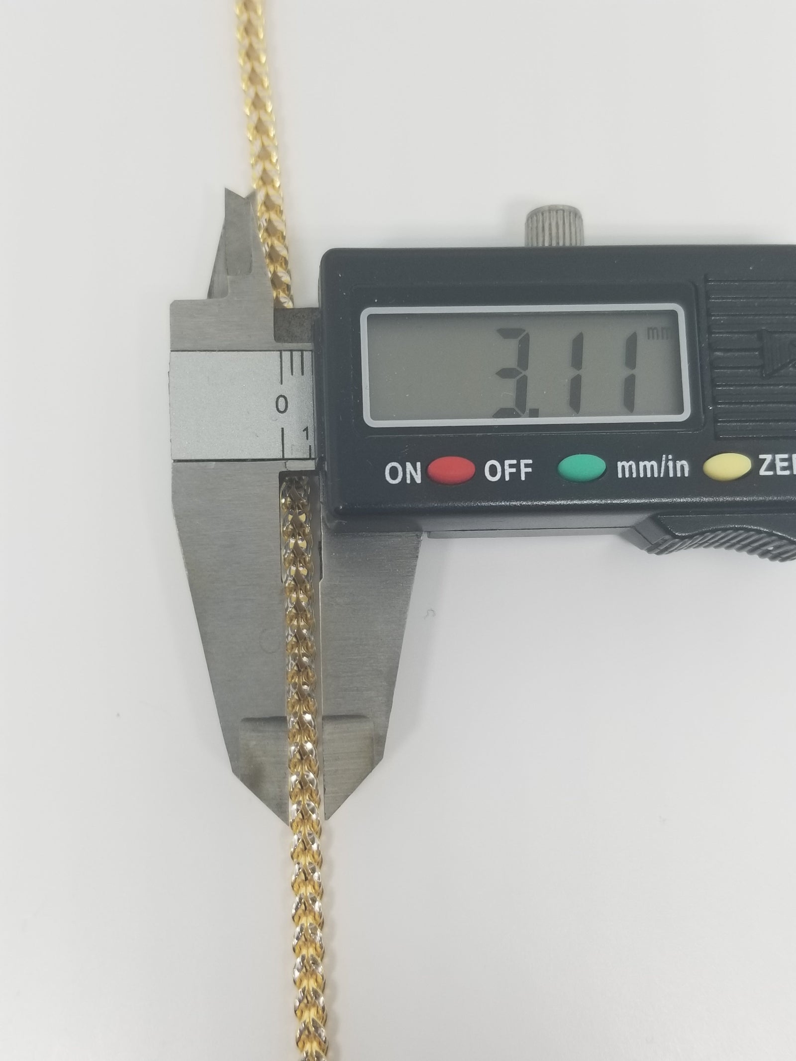 3MM 10k Diamond Cut Franco Chain FC004